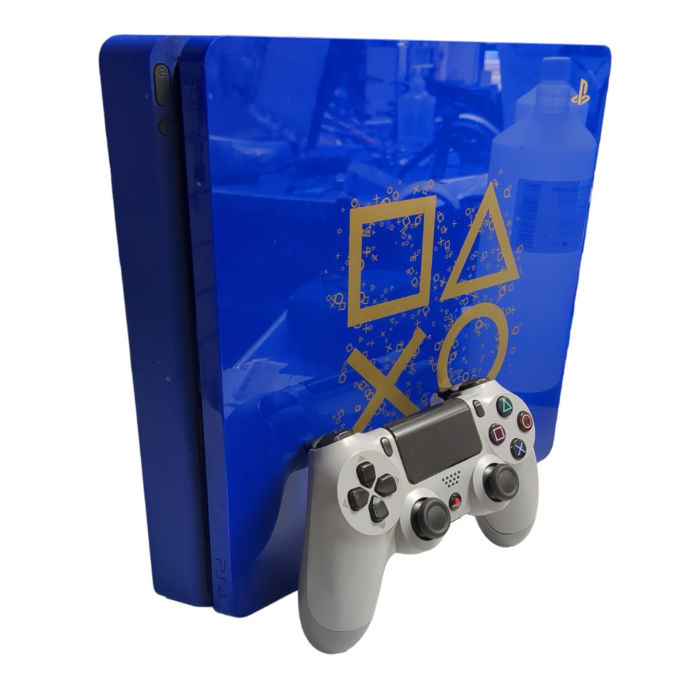 Sony Playstation 4 Slim Console, 500GB Days Of Play Blue (Grey ...